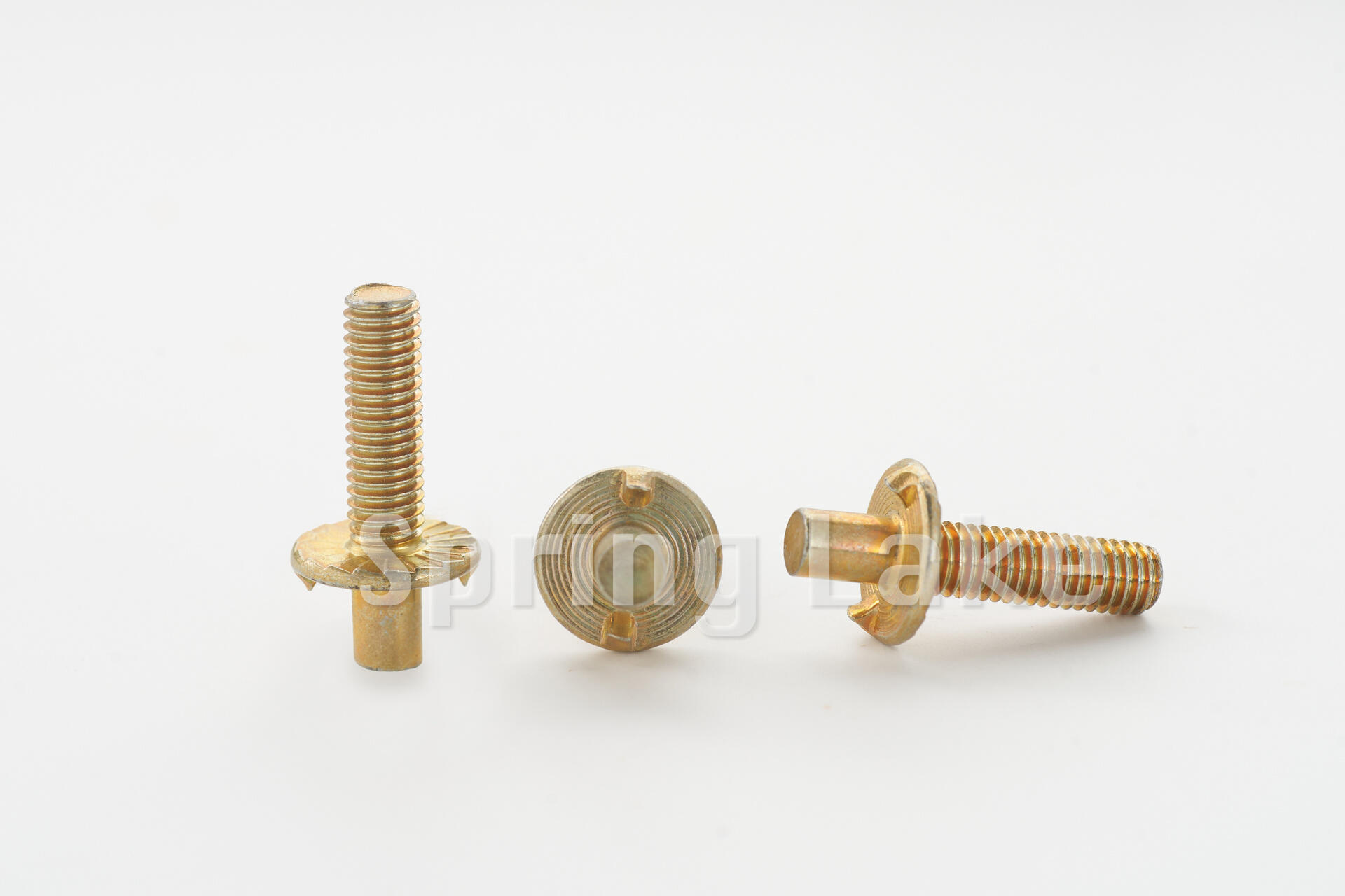 Double end stud with nibs on flange - Spring Lake